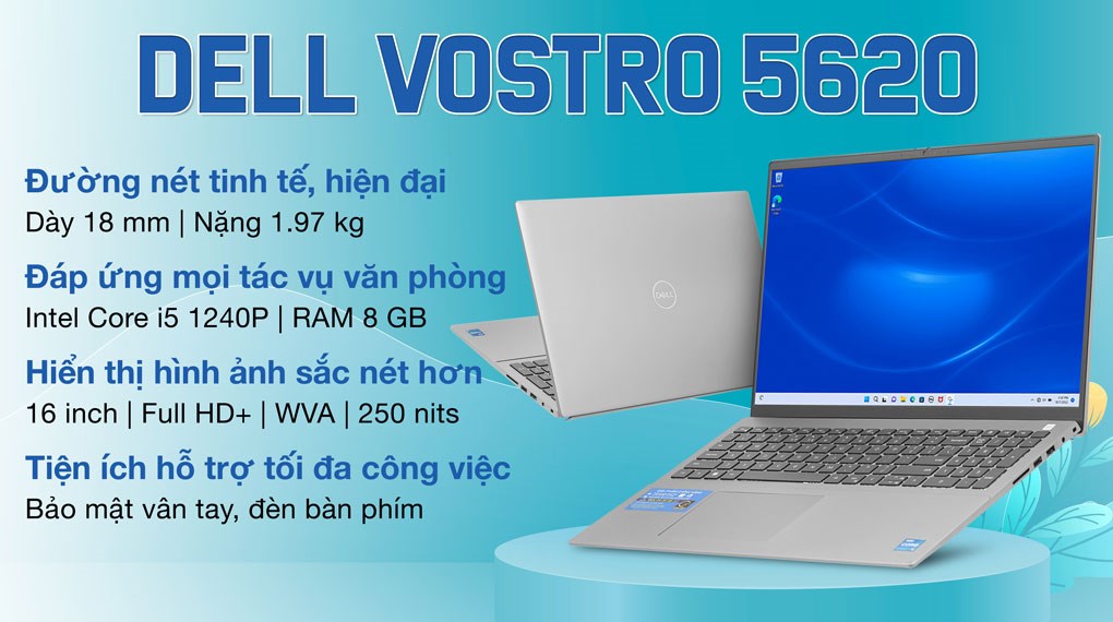 [NEW 100%] Laptop Dell Vostro 5620 i5 1240P/16GB/SSD 512GB/16' - HUỲNH ...